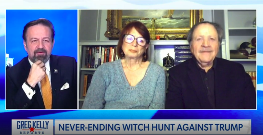 Liberal hysteria! Joe DiGenova and Victoria Toensing with Sebastian ...
